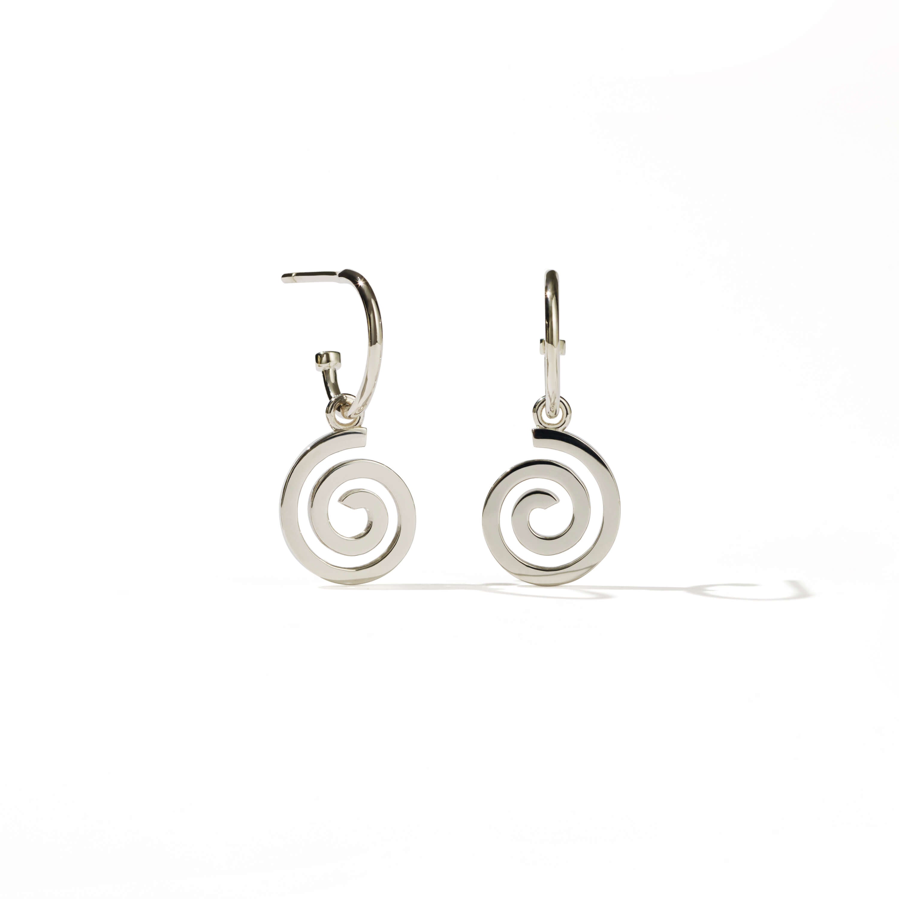Meadowlark Spiral Signature Hoops - Sterling Silver – Walker & Hall