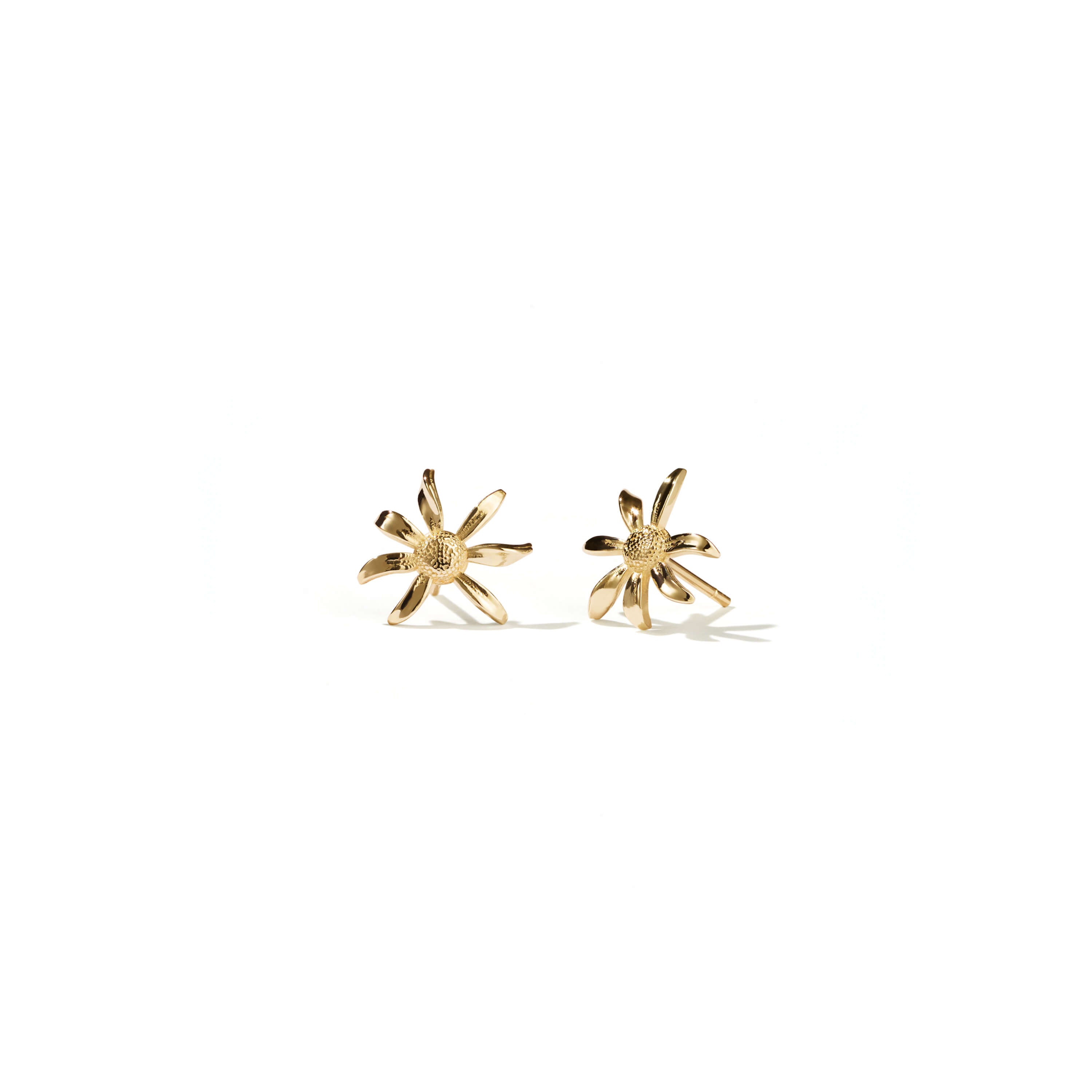Meadowlark Small Daisy Stud Earrings - Gold Plated – Walker & Hall