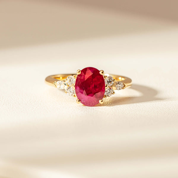 Coloured Stone Engagement Rings - Walker & Hall