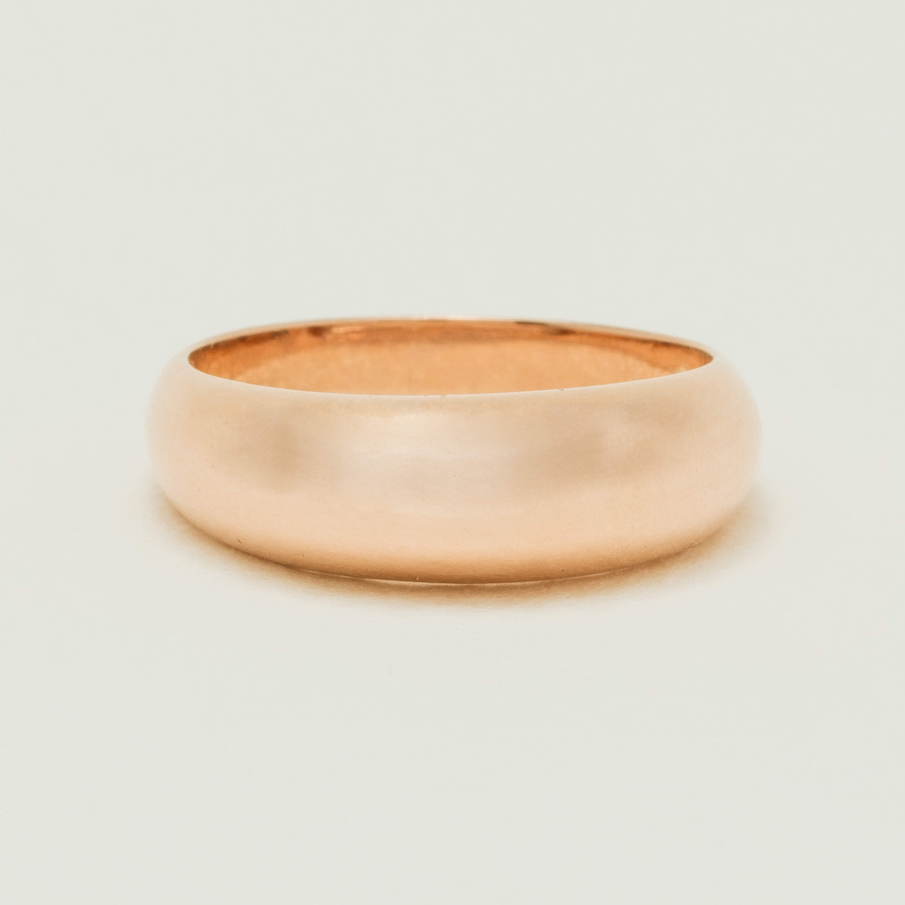 Deja Vu 9ct Rose Gold Dome Ring - Walker & Hall