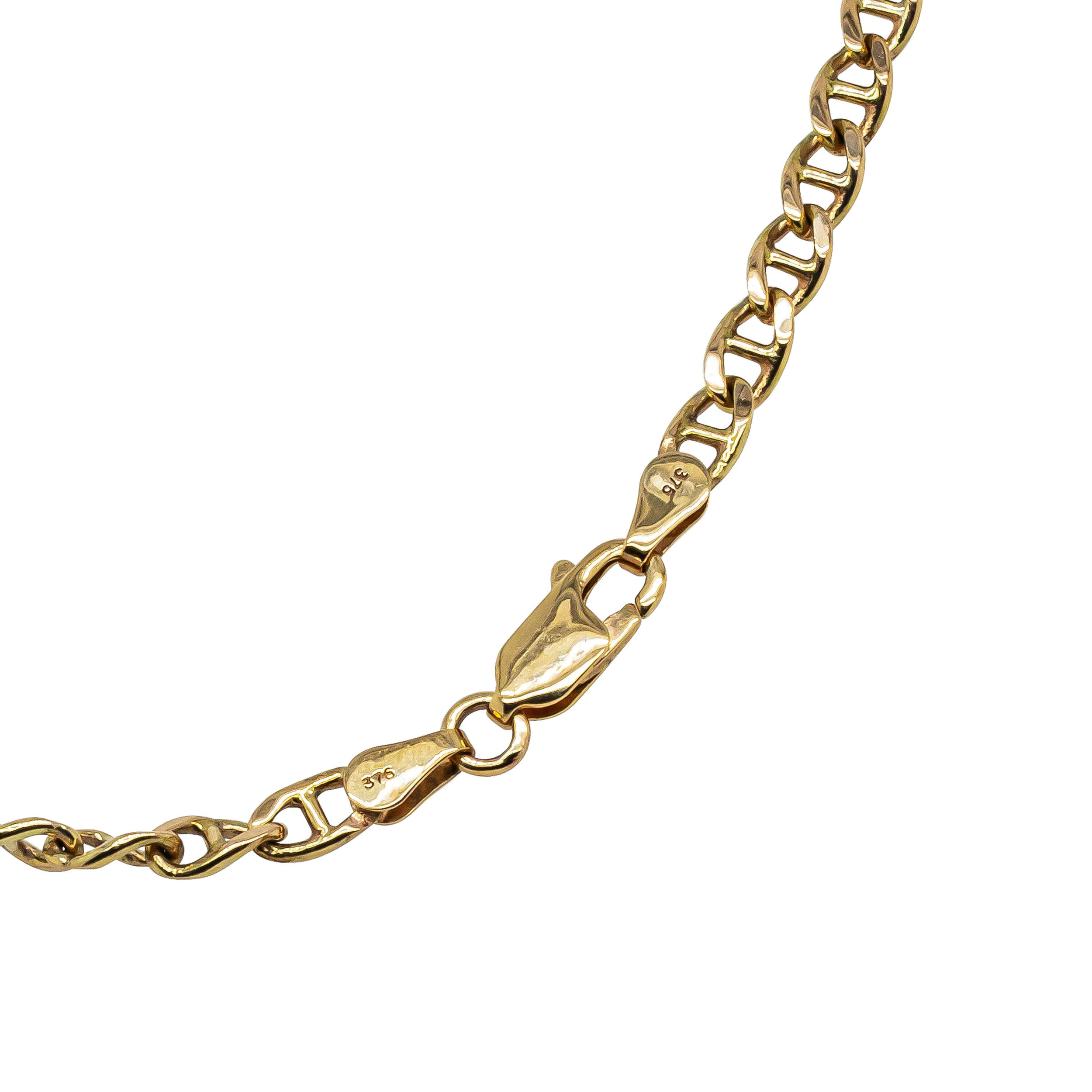 Deja Vu 9ct Yellow Gold Ship Cable Link Necklace 48cm – Walker & Hall