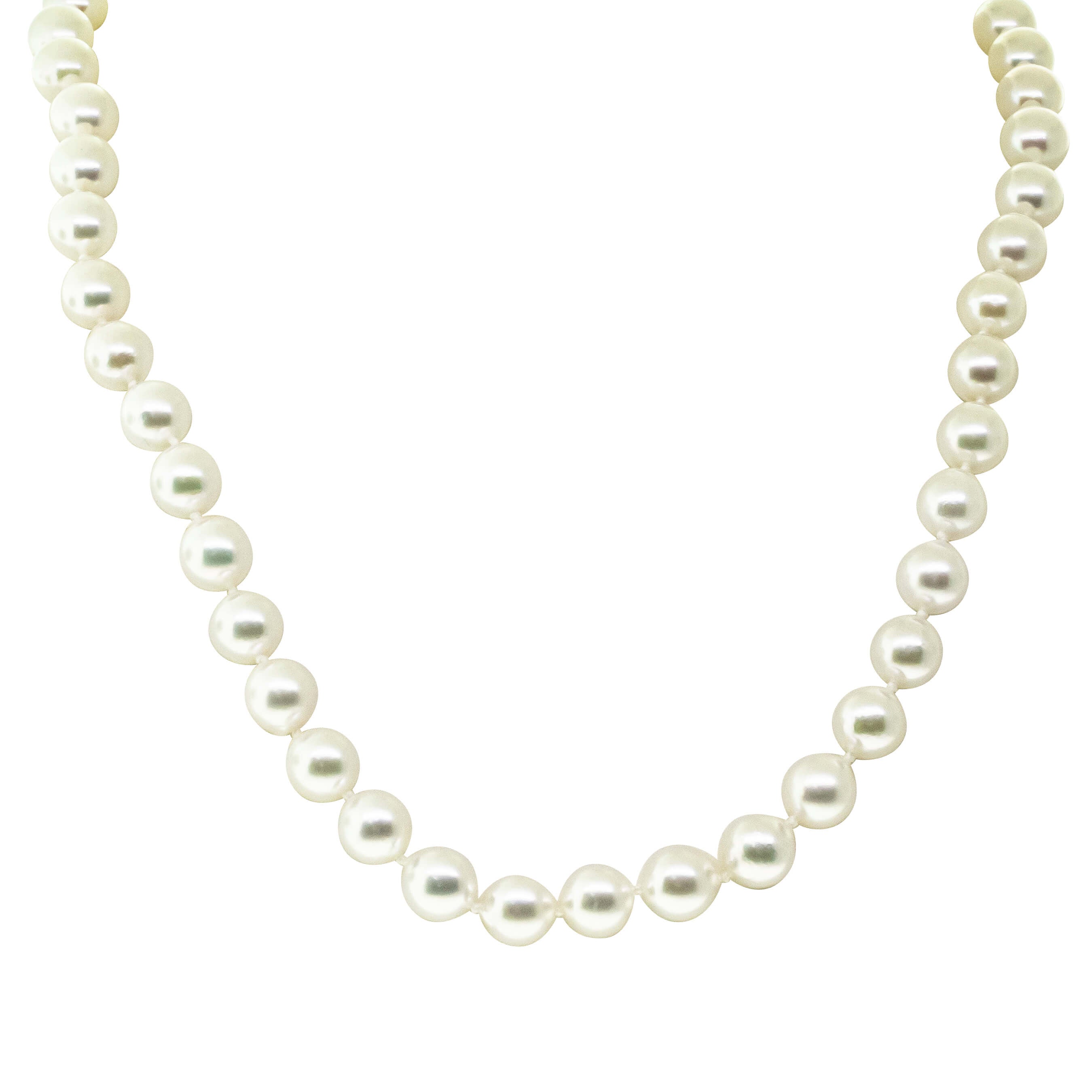 9ct Yellow Gold Akoya 8-8.5mm Pearl Strand 44cm - Walker & Hall