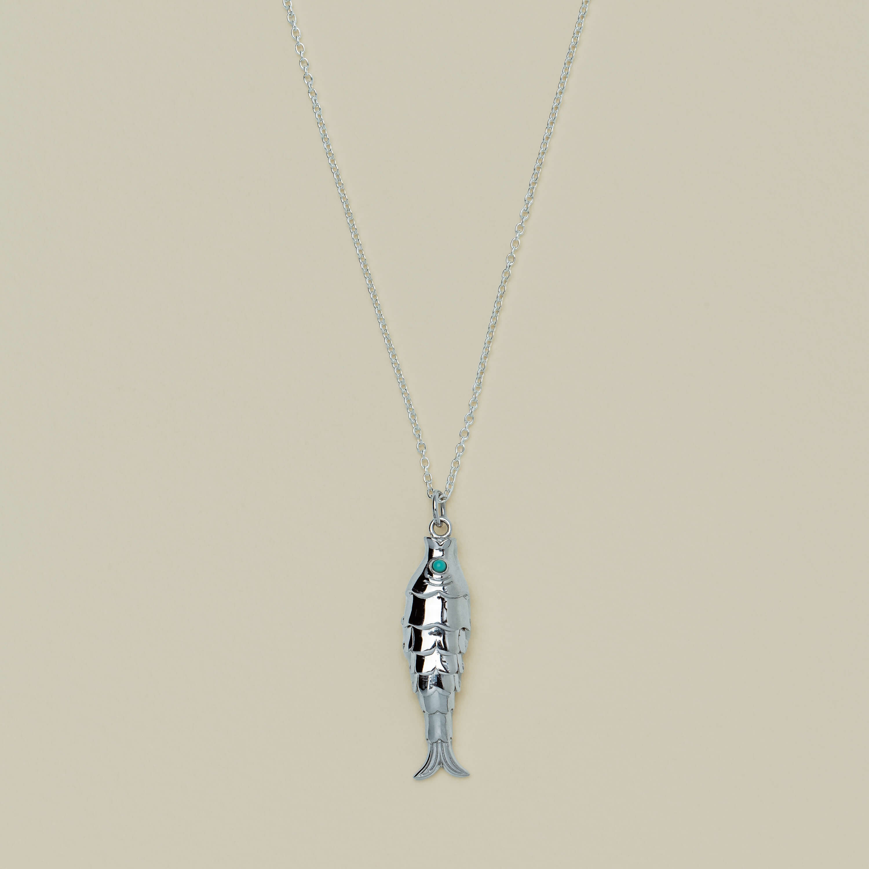 Sterling Silver Nemo Fish Pendant - Walker & Hall Jewellery