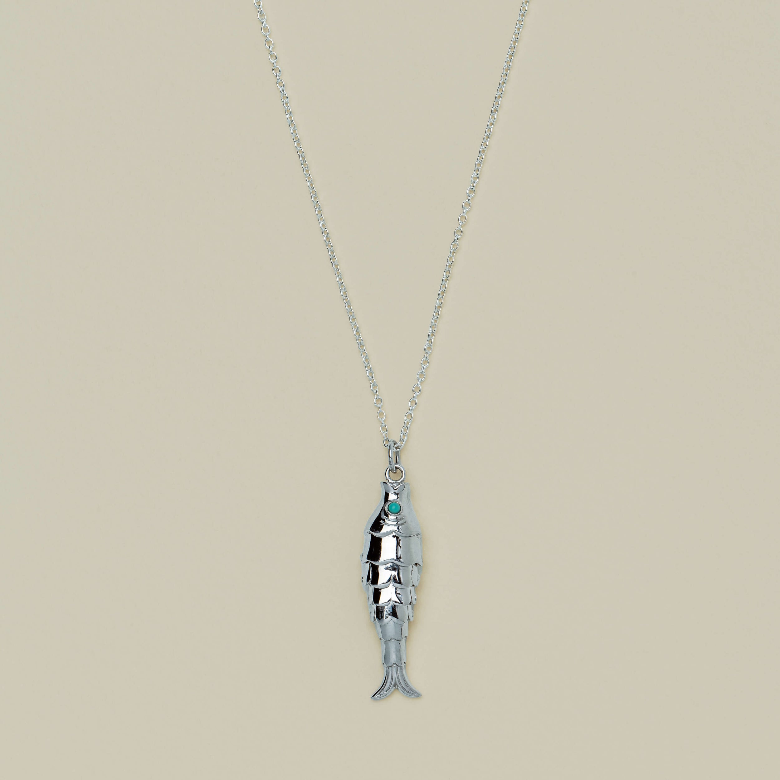 Sterling Silver Nemo Fish Pendant - Walker & Hall Jewellery