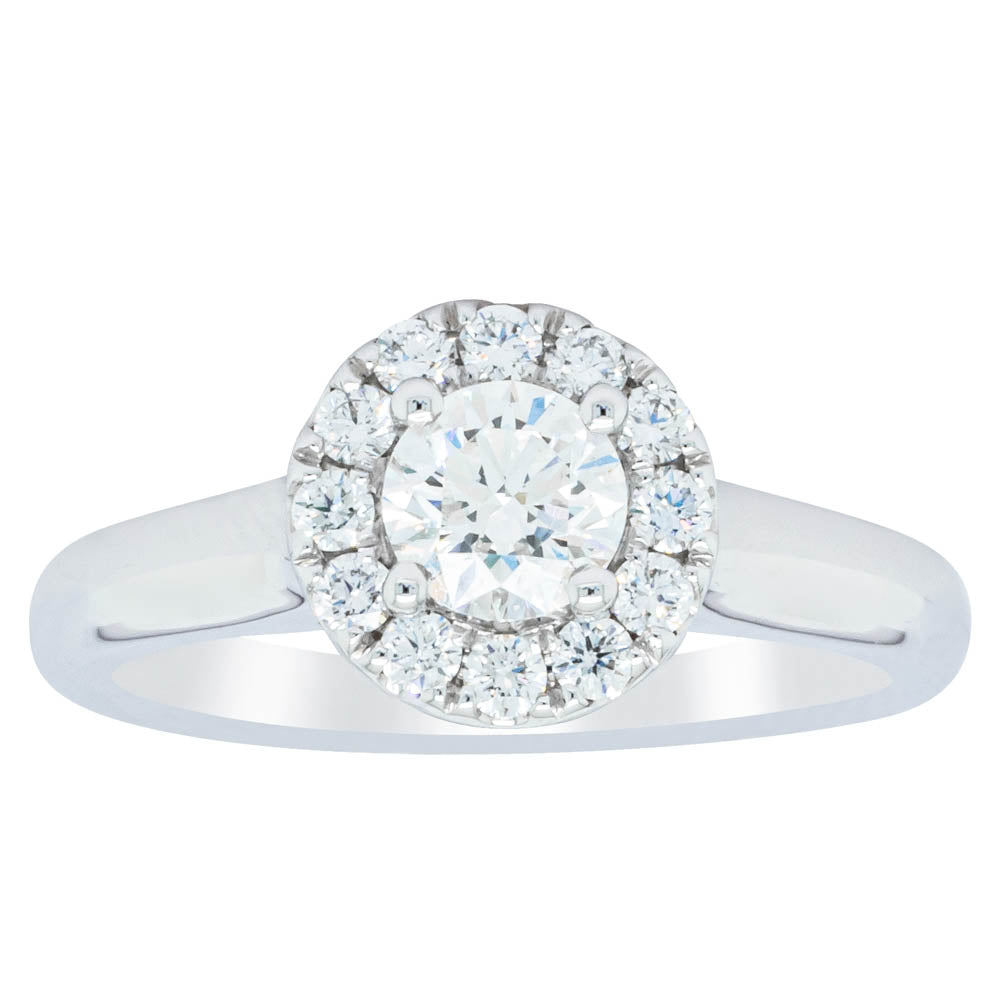 18ct White Gold .51ct Diamond Eclipse Ring - Walker & Hall