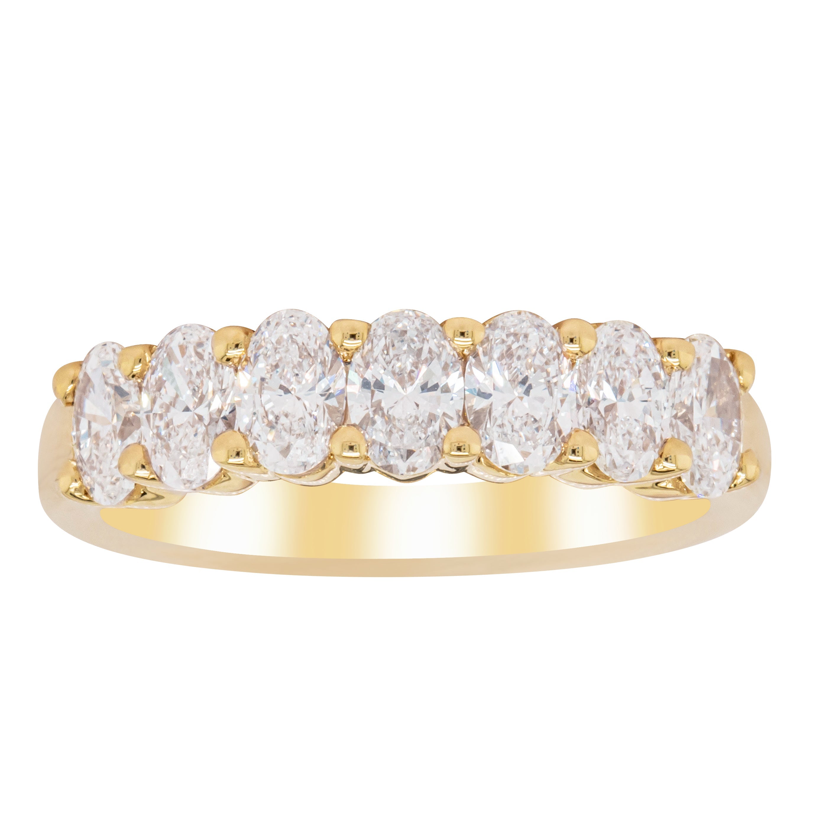 18ct Yellow Gold 1.34ct Oval Cut Diamond Panorama Ring - Walker & Hall